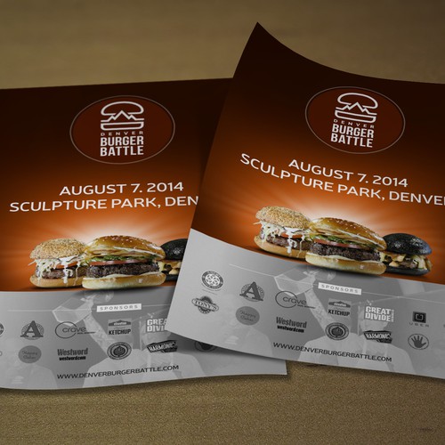 Create a flyer for a burger event | Postcard, flyer or print contest
