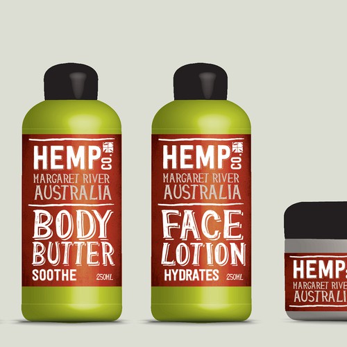Hemp Body Care range needs new labels. | Product label contest