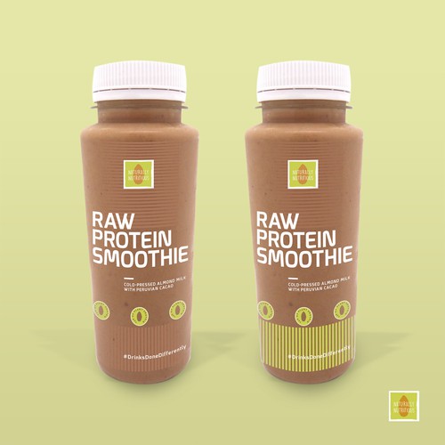 Raw Protein Smoothie label for brand looking to create change & disrupt ...