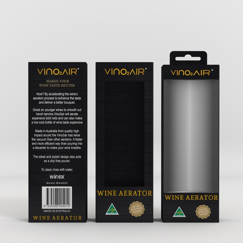 Designs | vino2air Packaging | Product packaging contest