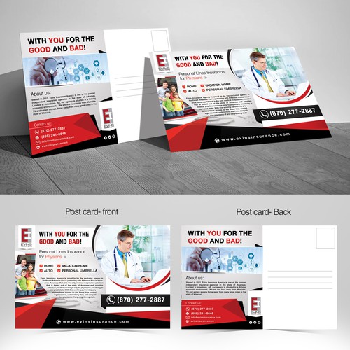 Create an eye popping postcard to attract high net worth physicians to ...