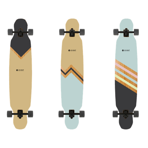 Retro / Geometric Longboard Design | Sonstiges Merchandising Wettbewerb