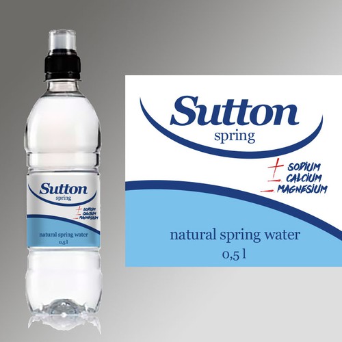 create a refreshing spring water label | Product label contest