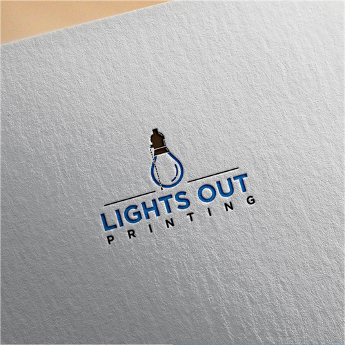 Design a cool logo for Lights Out Printing! | Logo design contest