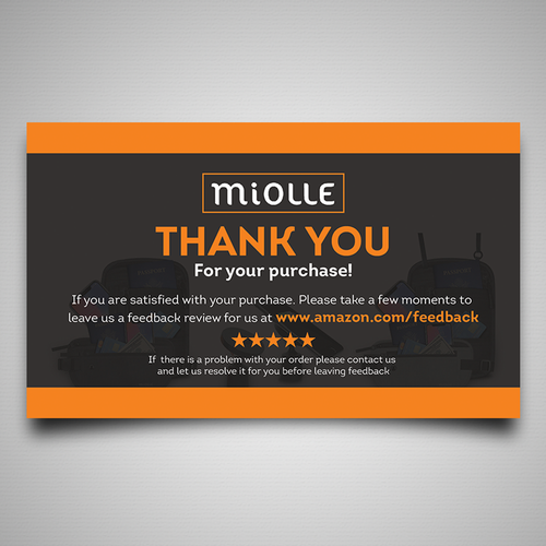 "Thank you and review" card comes with a product from Amazon | Postcard ...