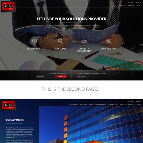 Create innovative, edgy web design for TKG! | Web page design contest