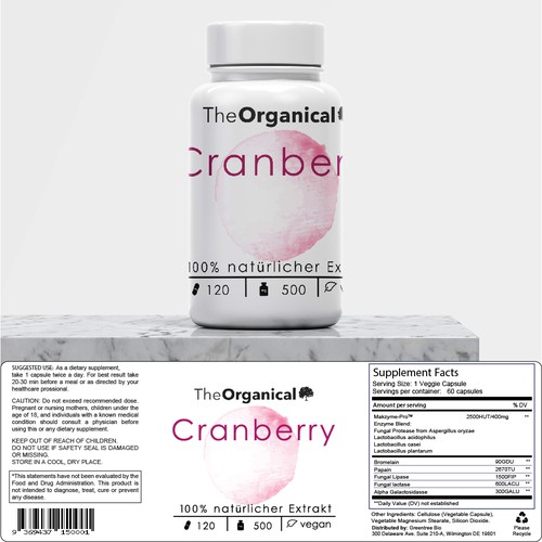 Clean and simple packaging label design with a guaranteed long-term ...