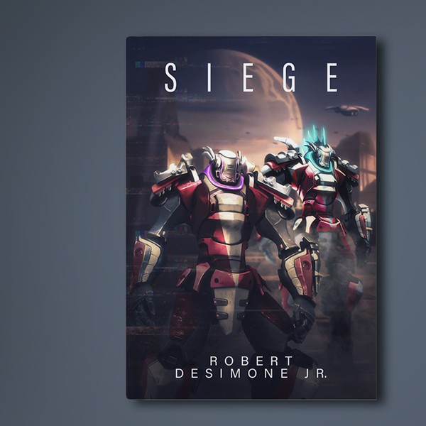 Need a science fiction book cover design with robot in foreground ...