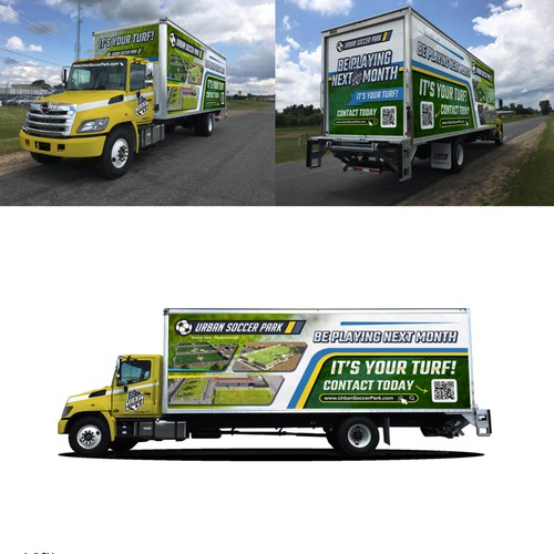Designs | Urban Soccer Park - CTA - Side of Box Truck - Vehicle Wrap ...