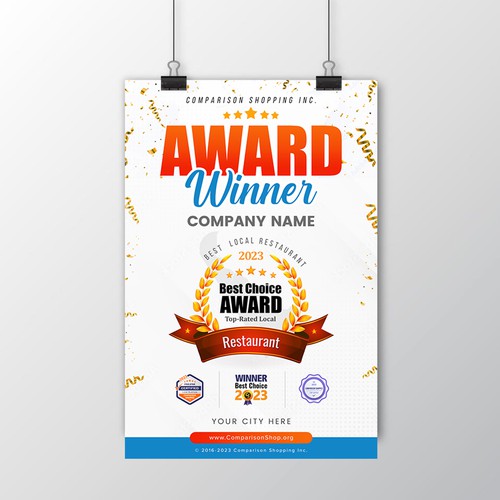 Designs | Poster For Award Winning Local Businesses | Poster contest