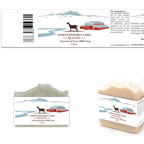 Create a striking soap label for our natural soap company with more ...