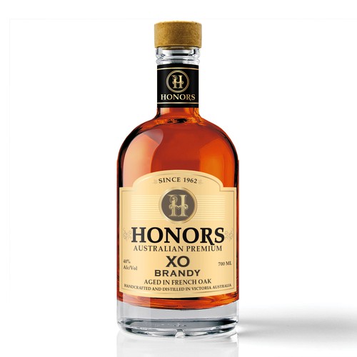 Designs | Classic & Premium Australian XO brandy label | Product label ...