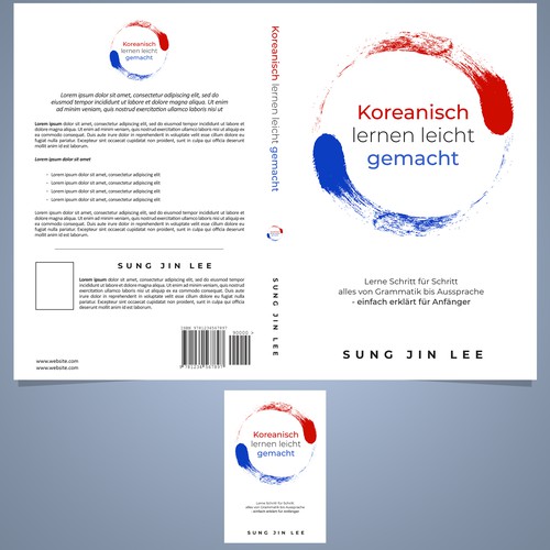 Designs | Learning Korean Book Cover | Book cover contest