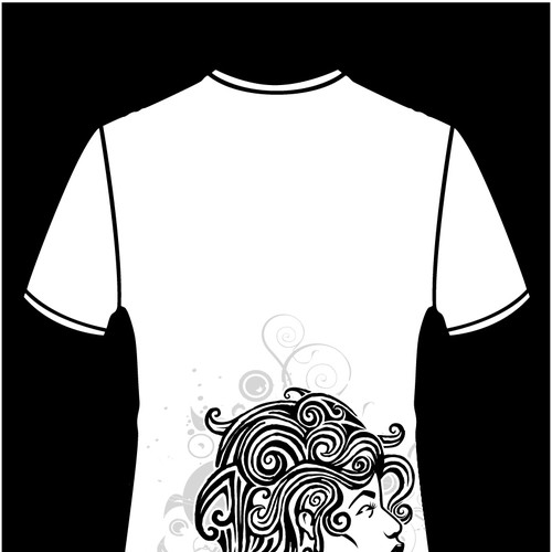 CURLY HAIRED GIRL GRAPHIC TEE | T-shirt contest