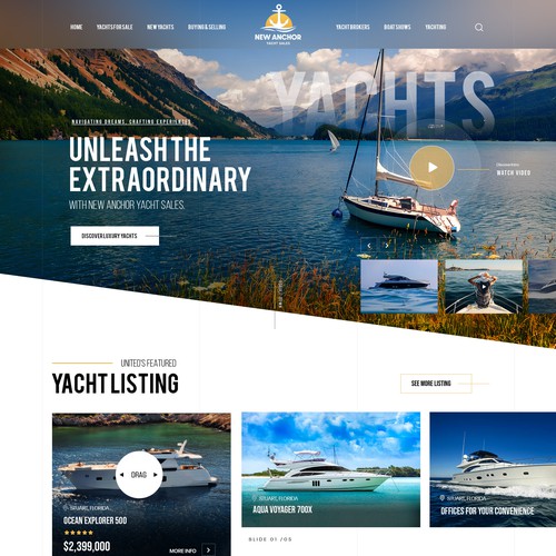 Designs | 🛥️ 👙🚤 Awesome boat / yacht brokerage firm changing the ...