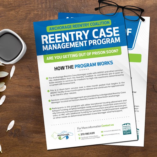 Designs | An engaging flyer for a prisoner reentry program | Postcard ...