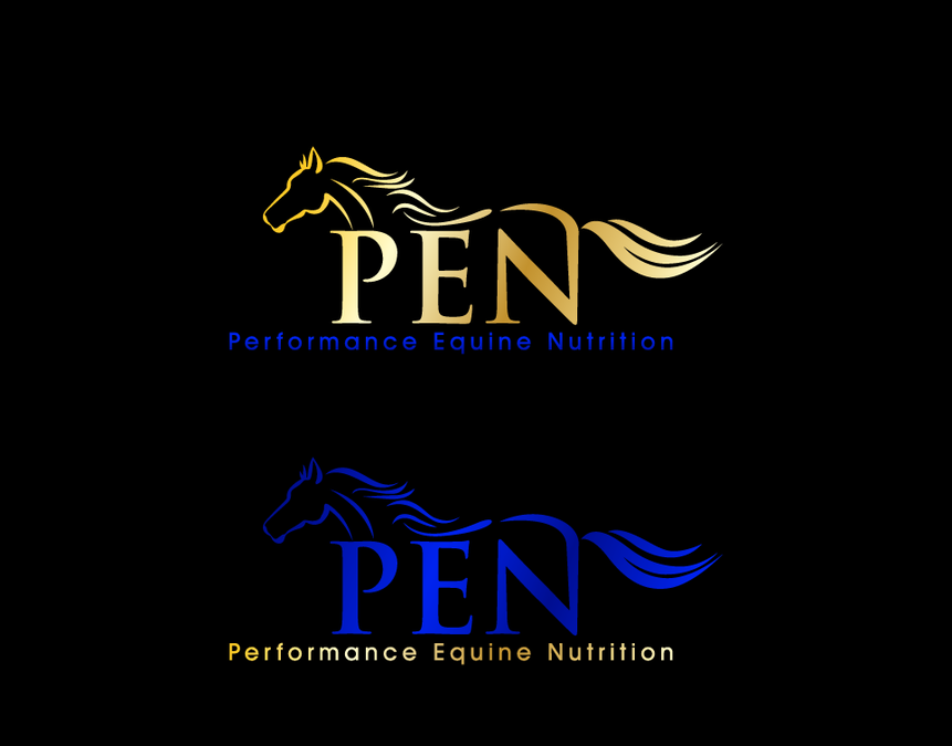 Design a logo for my equine nutrition company using initials PEN . To ...