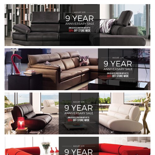 Designs | Zuri needs a new banner ad for our 9 year anniversary ...