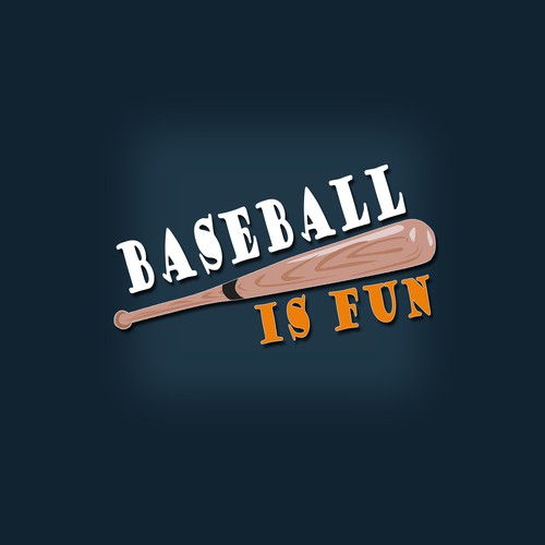 Create a baseball-themed logo for Baseball Is Fun. | Logo design contest