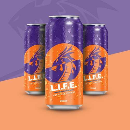 LIFE Energy Drink for online e-gamers | Product packaging contest