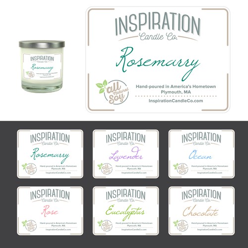 Create simple yet professional Candle Company label with vintage vibe ...
