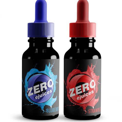 Modern & Vibrant E Liquid Bottle Design | Product label contest