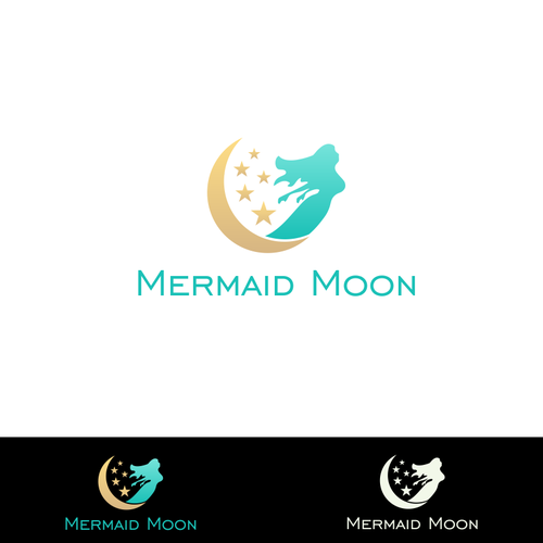 Create a beautiful bold colorful mermaid logo for our beauty line ...