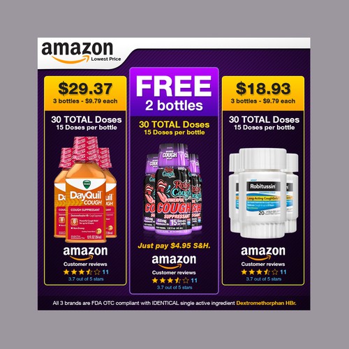 RoboCough price comparison ad | Postcard, flyer or print contest