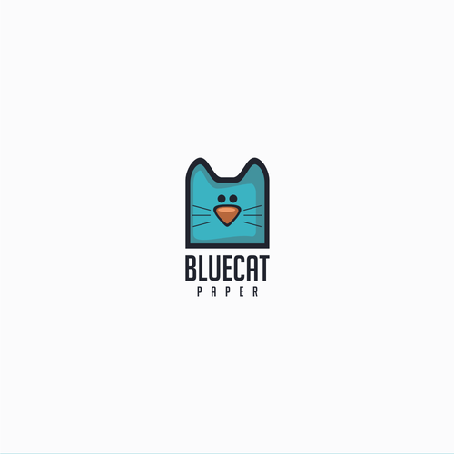 Simple, flat character design for Bluecat paper — creative, inspiring ...