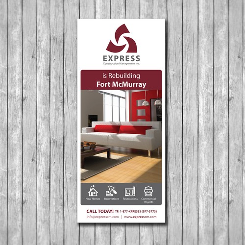 Create a captivating one panel tri-fold sized brochure for home ...