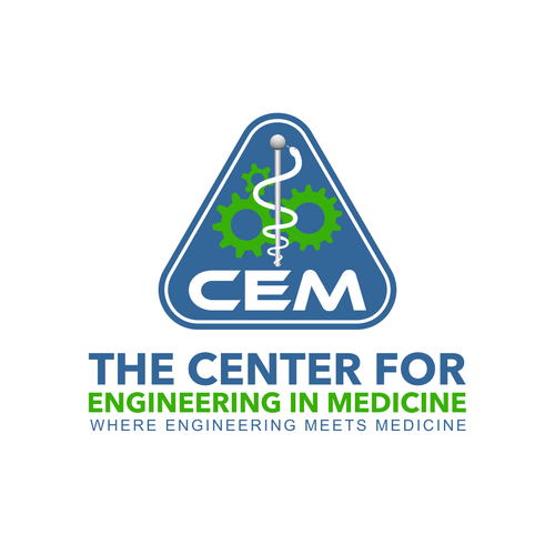 Create a CEM logo that illustrates innovation, engineering, medicine ...