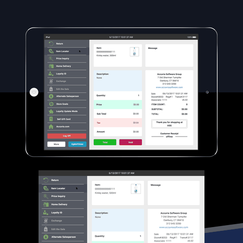 Design a Clean, Modern UI for Accuvia Software's Point of Sale ...