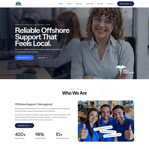 Designs | Communicare Website Design | Web page design contest