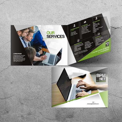 Folder for Managed IT / IT Services Company | Postcard, flyer or print ...