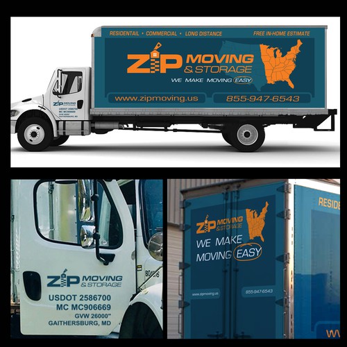 Designs | Design mind blowing truck wrap for our moving company | Car ...
