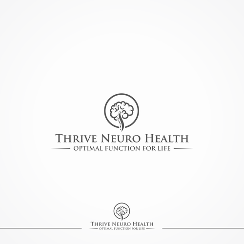 Clean logo for an integrated neurology clinic. We build better brains ...