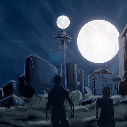 Realistic Dystopian Book Cover Illustration | Illustration or graphics ...