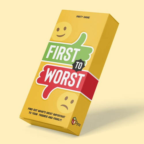 Designs | PARTY GAME: First to Worst | Product packaging contest