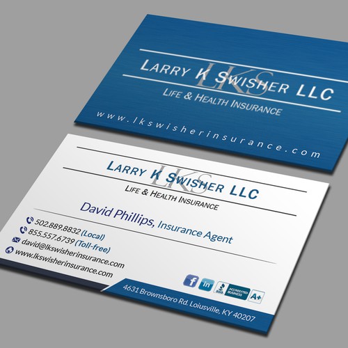 Simple but elegant design for an insurance agency | Business card contest