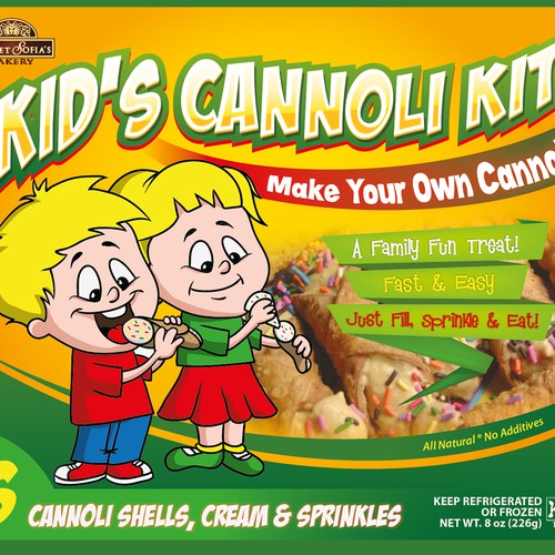 Kid's Cannoli Kit Package Design | Product packaging contest