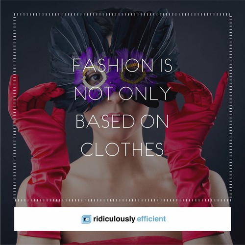 Make an epic, minimalist logo sticker for Ridiculously Efficient ...