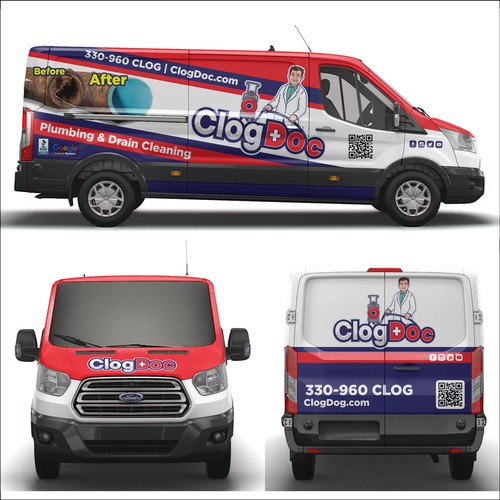 Designs | A vehicle wrap needed for our 2018 Ford Transit 250. | Car ...