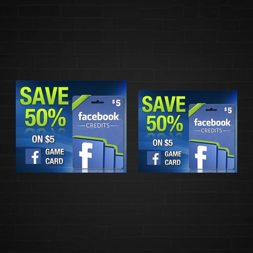 Facebook Game Card Banner | Banner ad contest