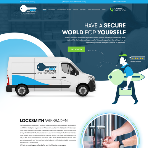 Designs | New trusting, serious and brave design for local locksmith in ...