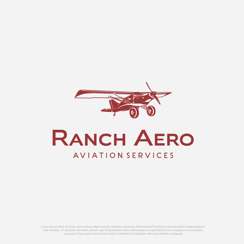 Awesome Bush Plane Logo for Commercial Aviation Service "Ranch Aero ...