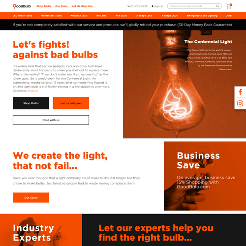 Designs | Stop Buying Bad Bulbs. Start Buying GoodBulb | Web page ...