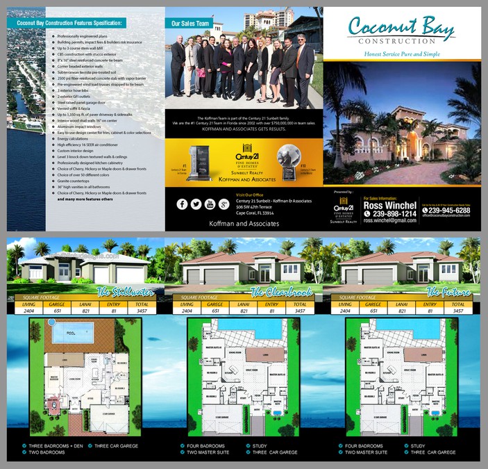High End Custom Home Builder Brochure | Brochure contest
