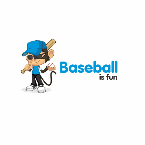 Create a baseball-themed logo for Baseball Is Fun. | Logo design contest