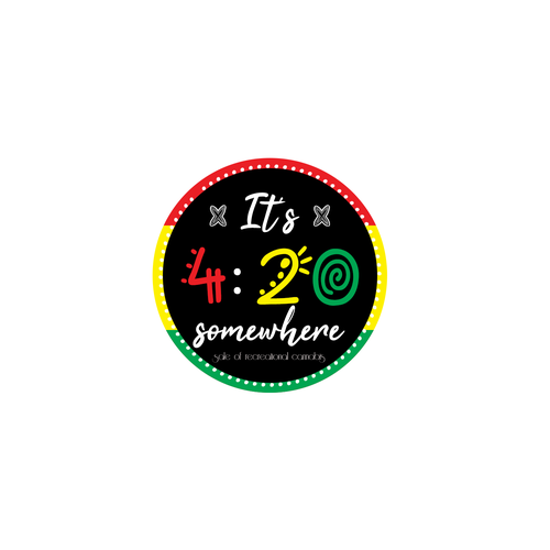 It's 4:20 somewhere | Logo design contest
