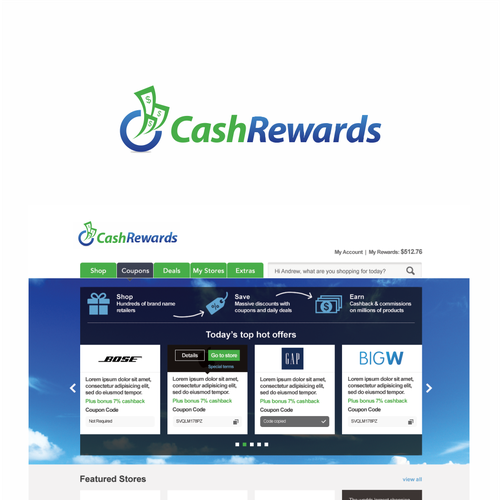 Create the new logo for Cash Rewards | Logo design contest